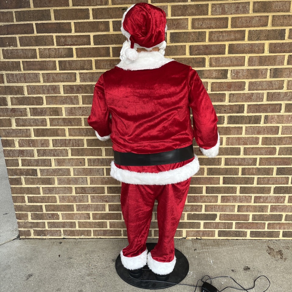 Vintage 4ft 8” Holiday Animated Dancing Singing Karaoke, Santa Claus ...