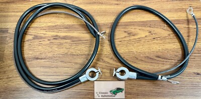 Spring Ring Battery Cables Pair Pos/Neg 68 Camaro SB W/O AC Top Post ...