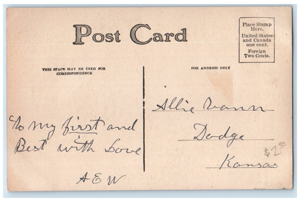 c1910 Greetings From Scene Holland Windmills Exterior Richland Kansas ...