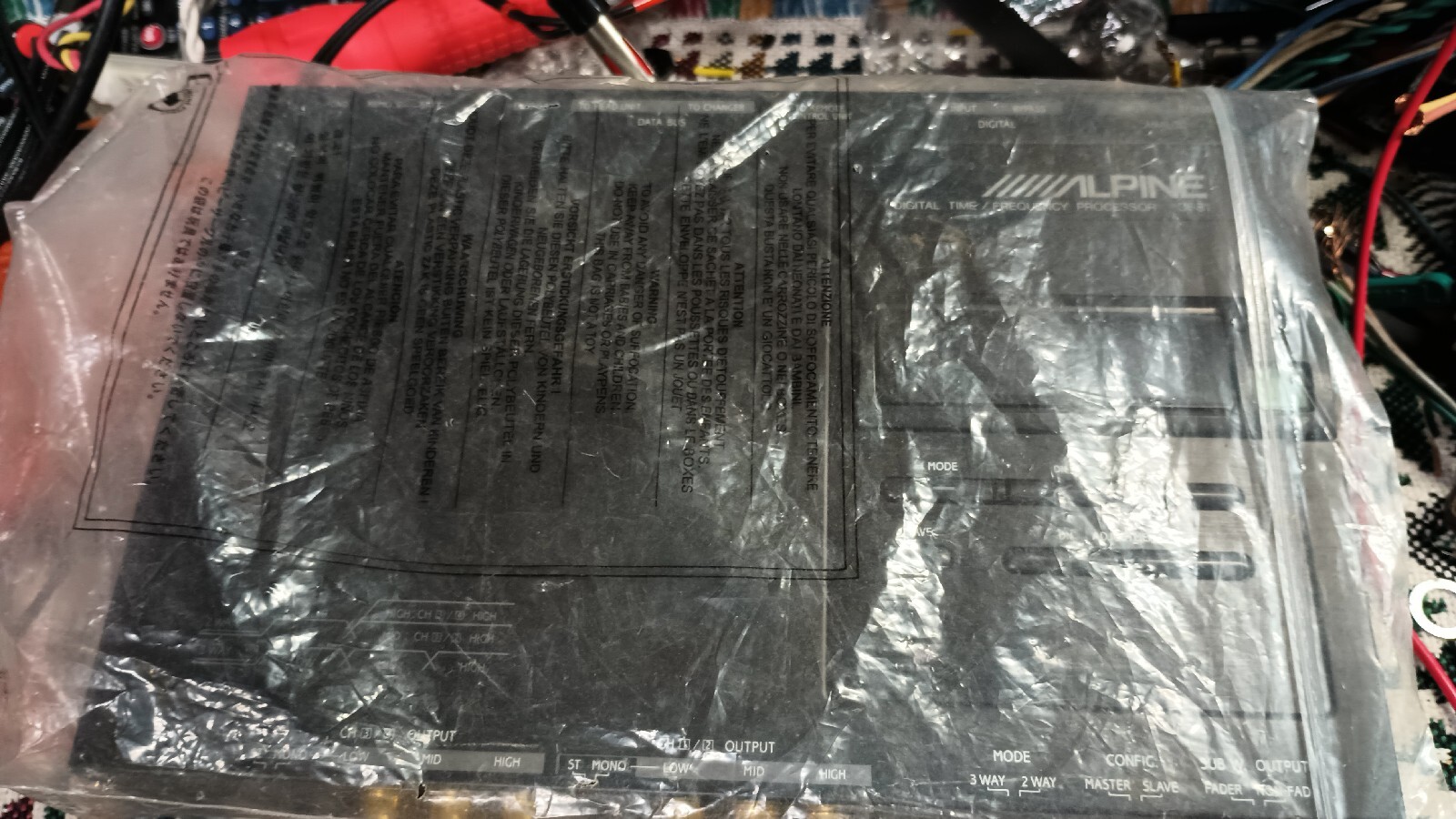 VTG Rare Alpine Car Audio 3681 Digital Time Frequency Processor DSP ...