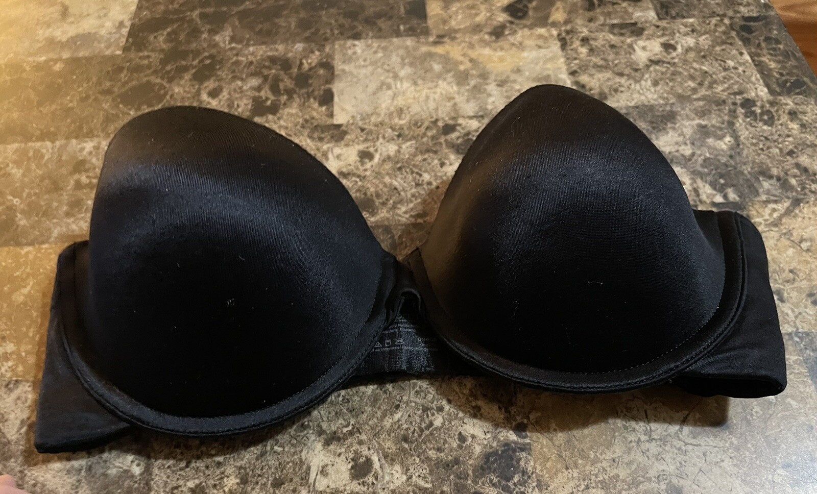 VINTAGE MAIDENFORM STRAPLESS BRA! BLACK 34 D - Gem