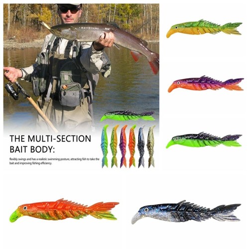 Multi-section Soft Fishing Lures Fully Swimming Water Layer | eBay