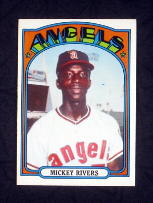 1972 TOPPS Mickey Rivers ROOKIE RC #272 California Angels EX-MT | eBay