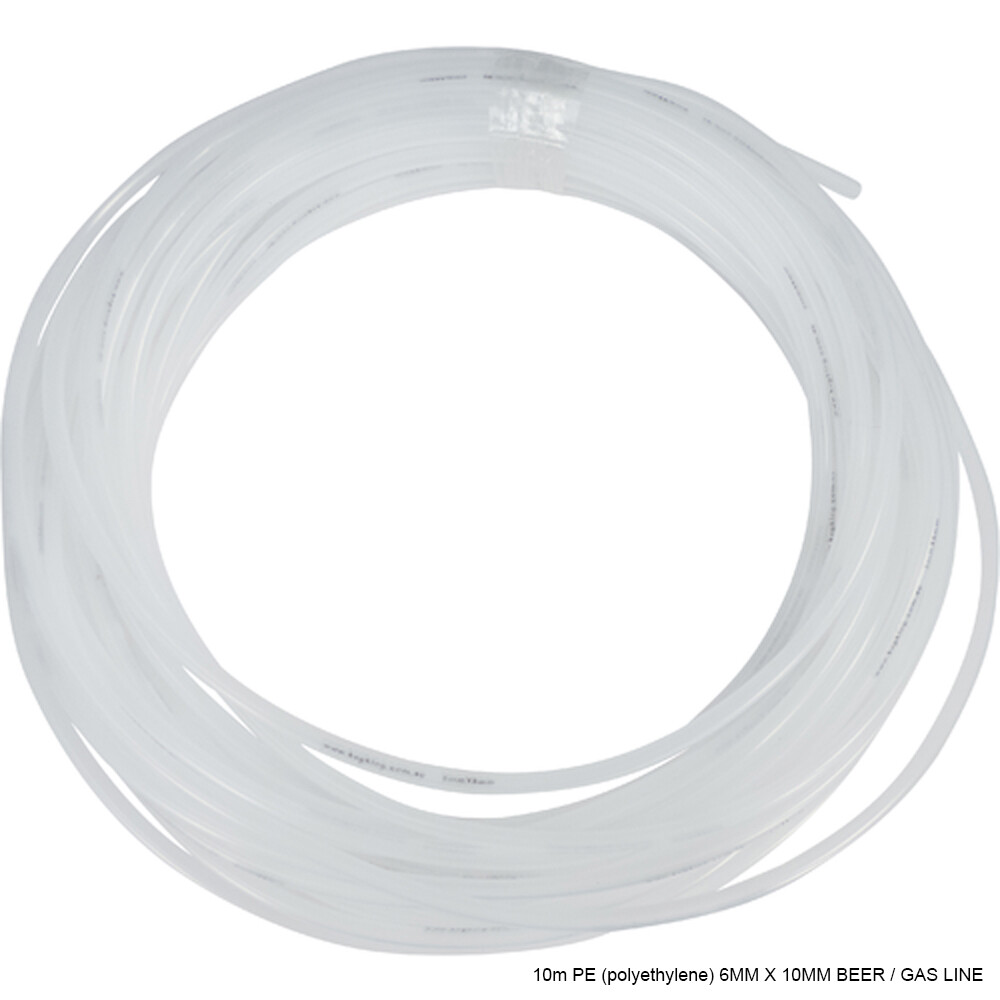 10M PE WATER LINE/BEER/GAS LINE ID 6mm OD 10mm Hose 6mmX 10mm Home Brew ...