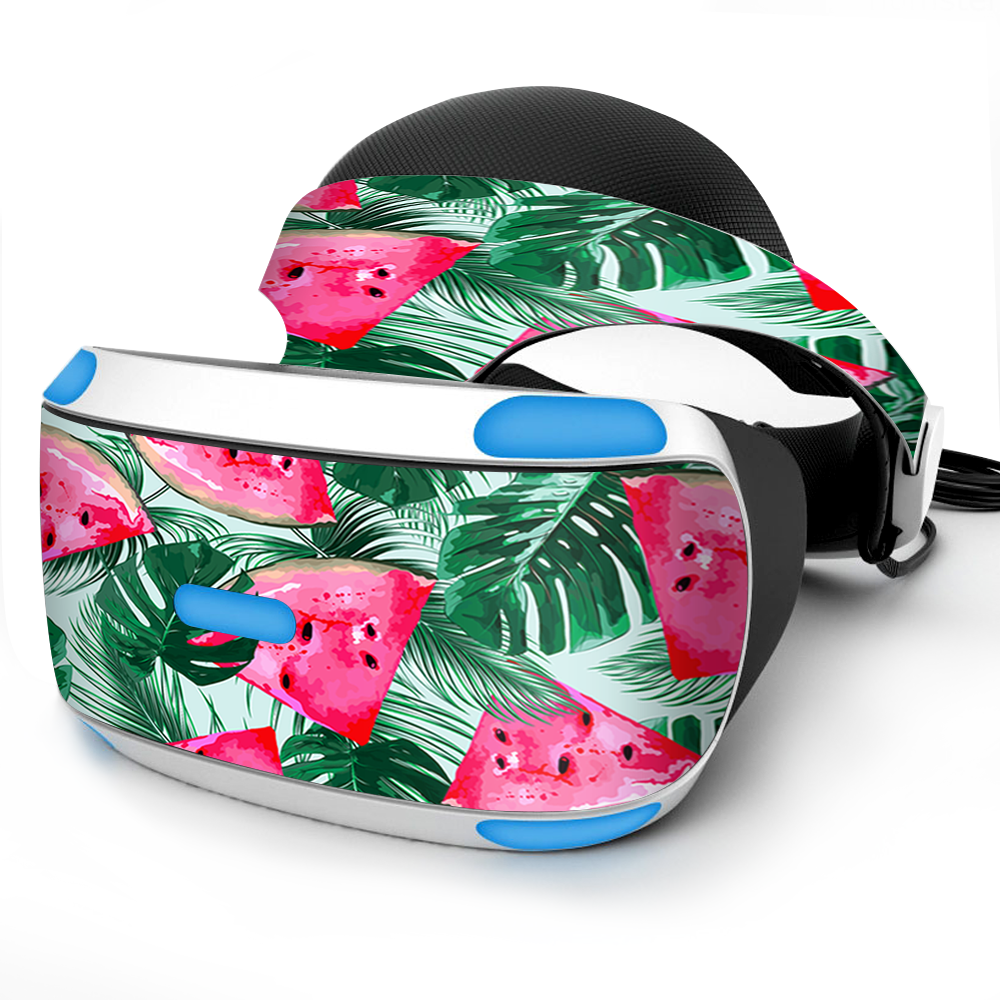 Skin Wrap for Sony Playstation PSVR Headset watermelon pattern palm | eBay