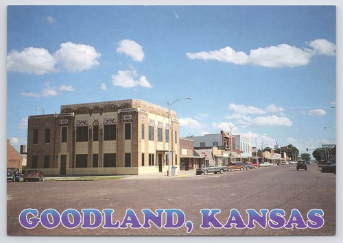 Goodland Texas~View Down Busy Mainstreet Business District~c1995 ...