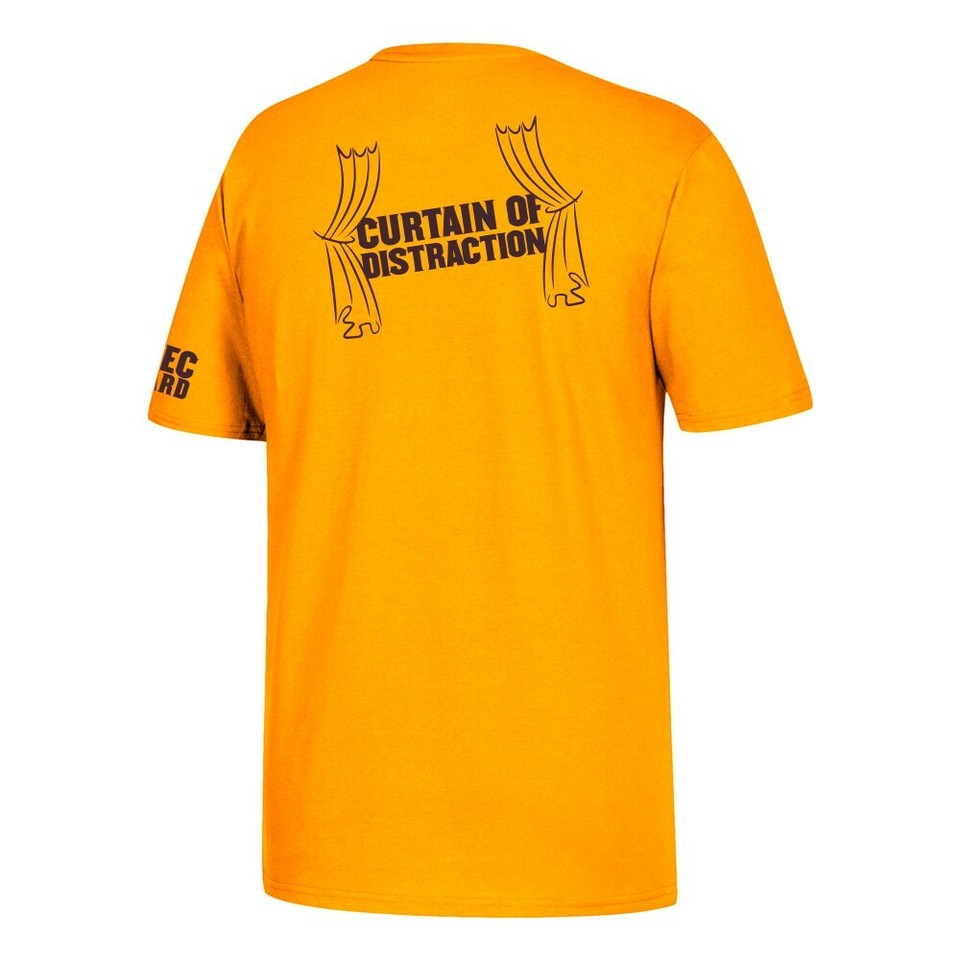 Arizona State Sun Devils NCAA "Curtain of Distraction" 942 Crew Gold T ...