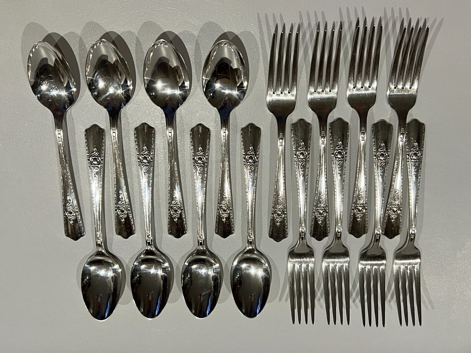 Vintage Wallace Silver Harmony House AA+ Maytime 56 Pc Silverplate ...