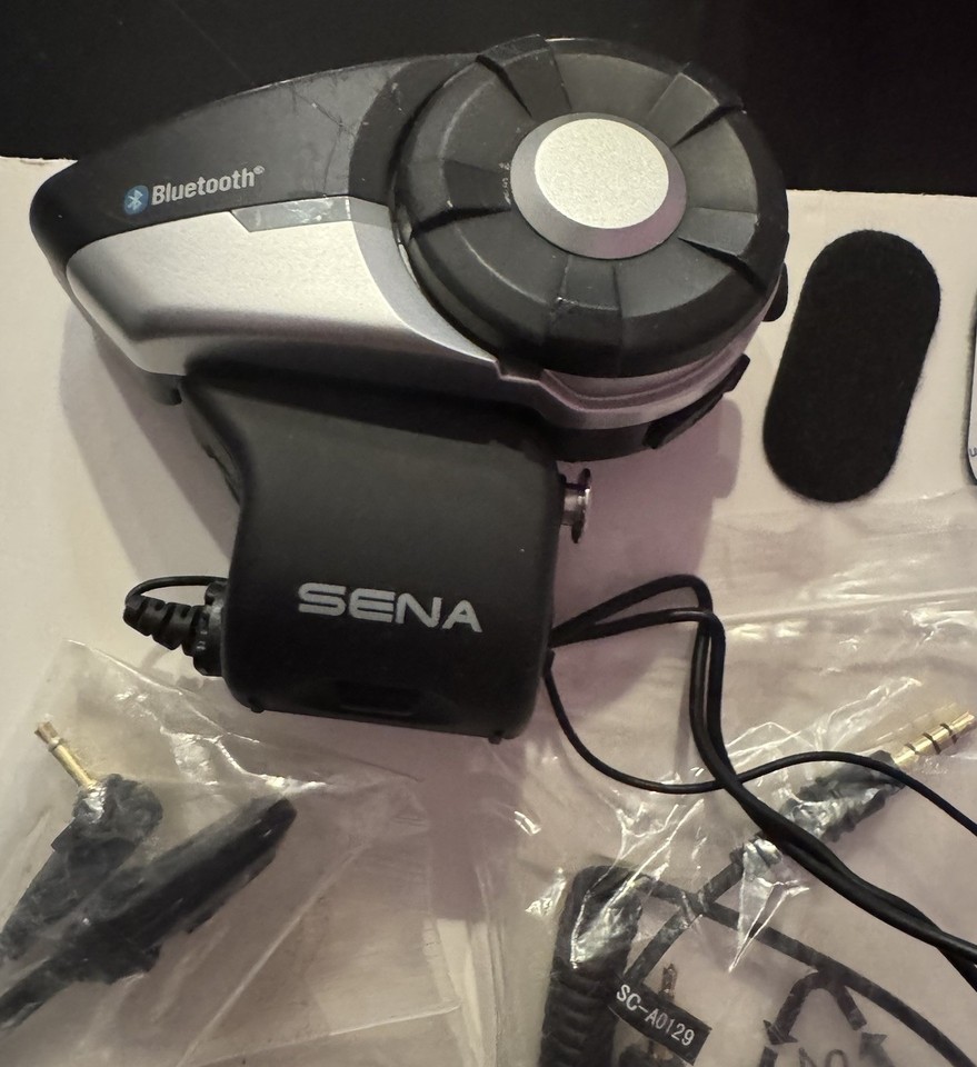 Sena 20S Motorcycle Bluetooth Headset System with SC-A0318 Mic and ...