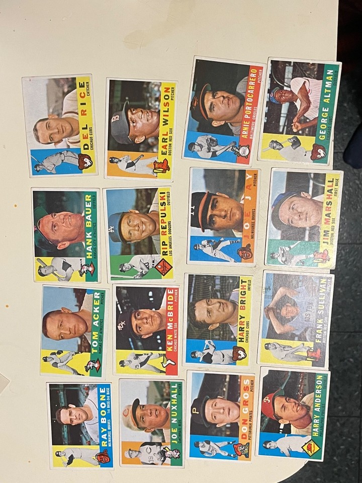 121X 1960 Topps Original Vintage manager RC Baseball cards LOT VG ~ EX ...