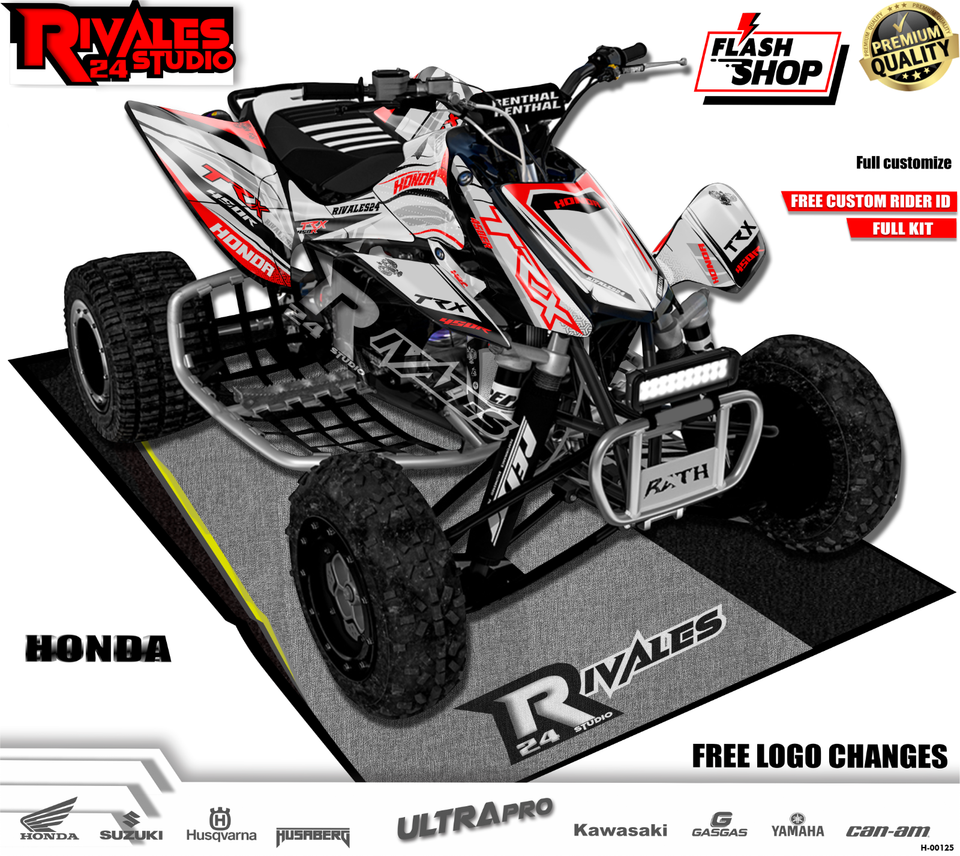 Honda TRX 450R 450ER graphics kit 2004 2005 2006 to 2014 decals ...