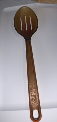 Vintage Ultratemp Slotted Serving Spoon Amber | eBay