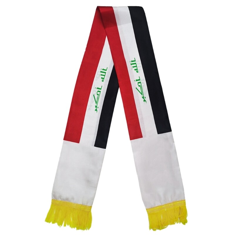 Iraq Turban Headwear for Men and Women Scarf Free Iraq Flags Print ...