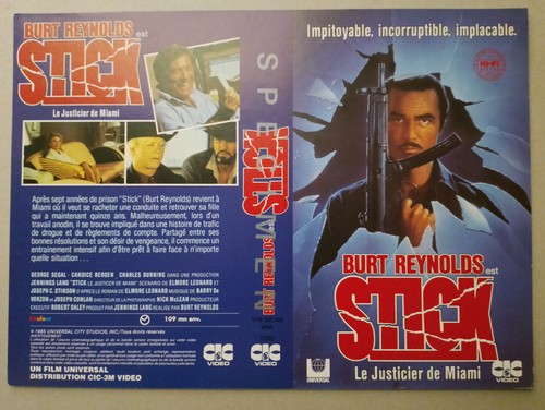 JAQUETTE VHS - STICK - VHS SLEEVE - CIC VIDEO - BURT REYNOLDS | eBay