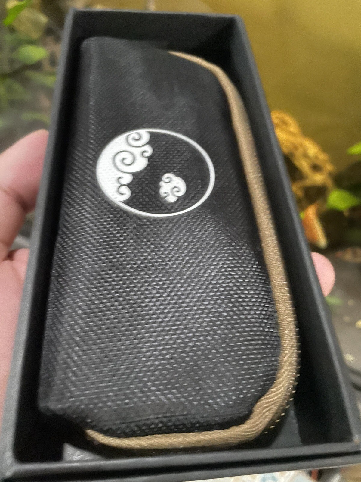 Caelum Blade Designs The Ari S90V Black Micarta StonewashedTitanium ...