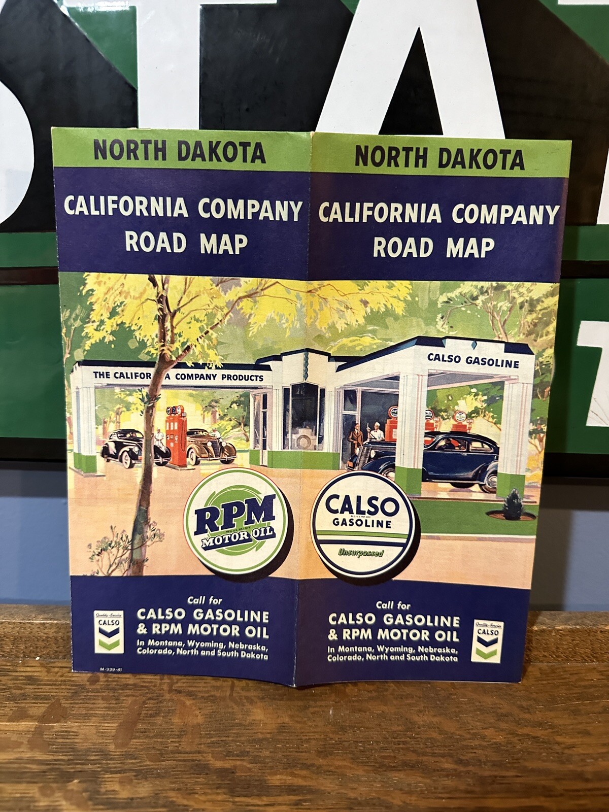 1941 Standard Oil Of California CALSO Road Map: North Dakota NOS | eBay