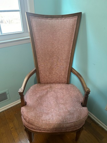 Vintage Pink Antique Chair with Wood Finish – Elegant, Durable, and in ...