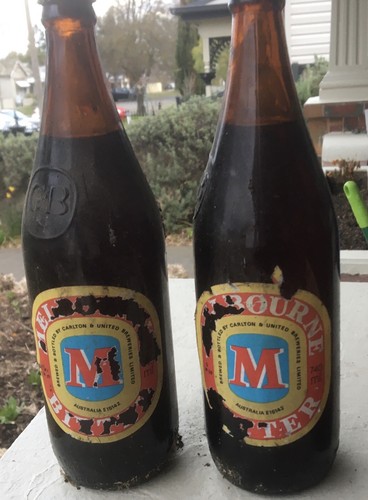 Two Beautiful 1970s Melbourne Bitter Beer Bottles | eBay