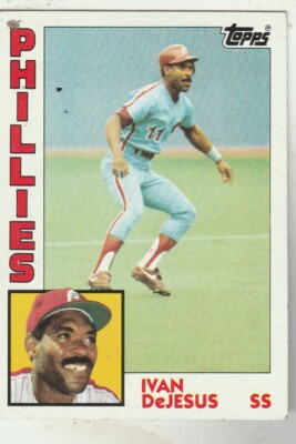 FREE SHIPPING-MINT-1984 Topps #279 Ivan DeJesus Phillies +BONUS CARDS ...
