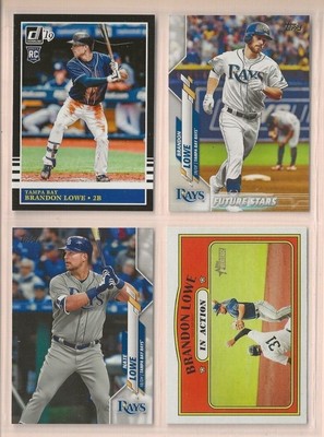 4 CARD LOT OF BRANDON LOWE W/ROOKIE NO DUPES RAYS #1 | eBay