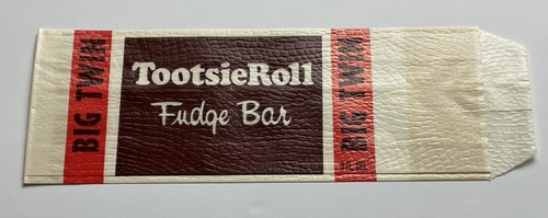Vintage 1960’s Tootsie Roll Fudge Bar Ice Cream Wrapper | eBay