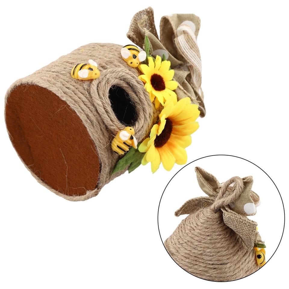 Bee Hive Rustic Decor Handmade Hemp Rope Design for Indoor and Outdoor ...