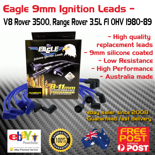 EAGLE 9mm Ignition Spark Plug Leads Fit V8 Range Rover 3500 3.5L FI OHV ...