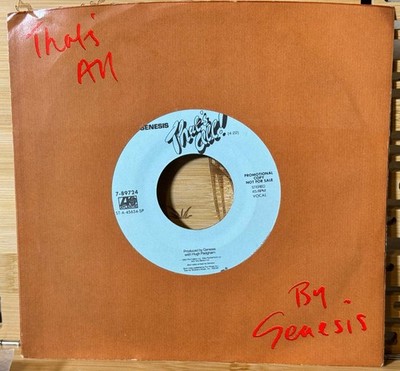 Genesis – That's All Atlantic – 7-89724 Vinyl, 7" Blue label Promo 45 ...