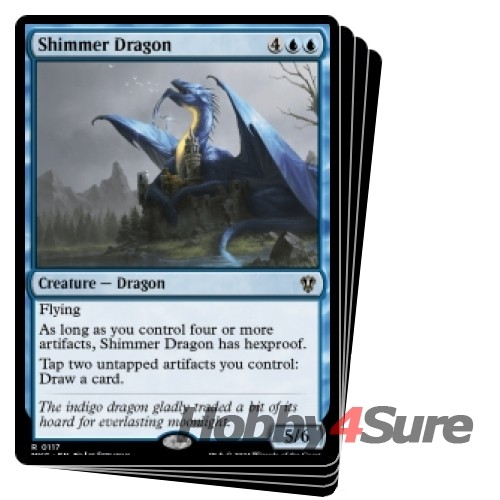 Shimmer Dragon X4 M/NM Magic MTG Murders At Karlov Manor: Commander | eBay