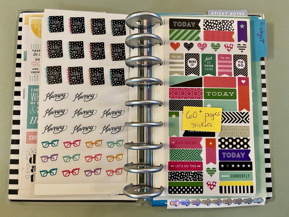 HUGE Lot of Happy Planner Stickers Over 140 Pages Of Stickers & 2 ...