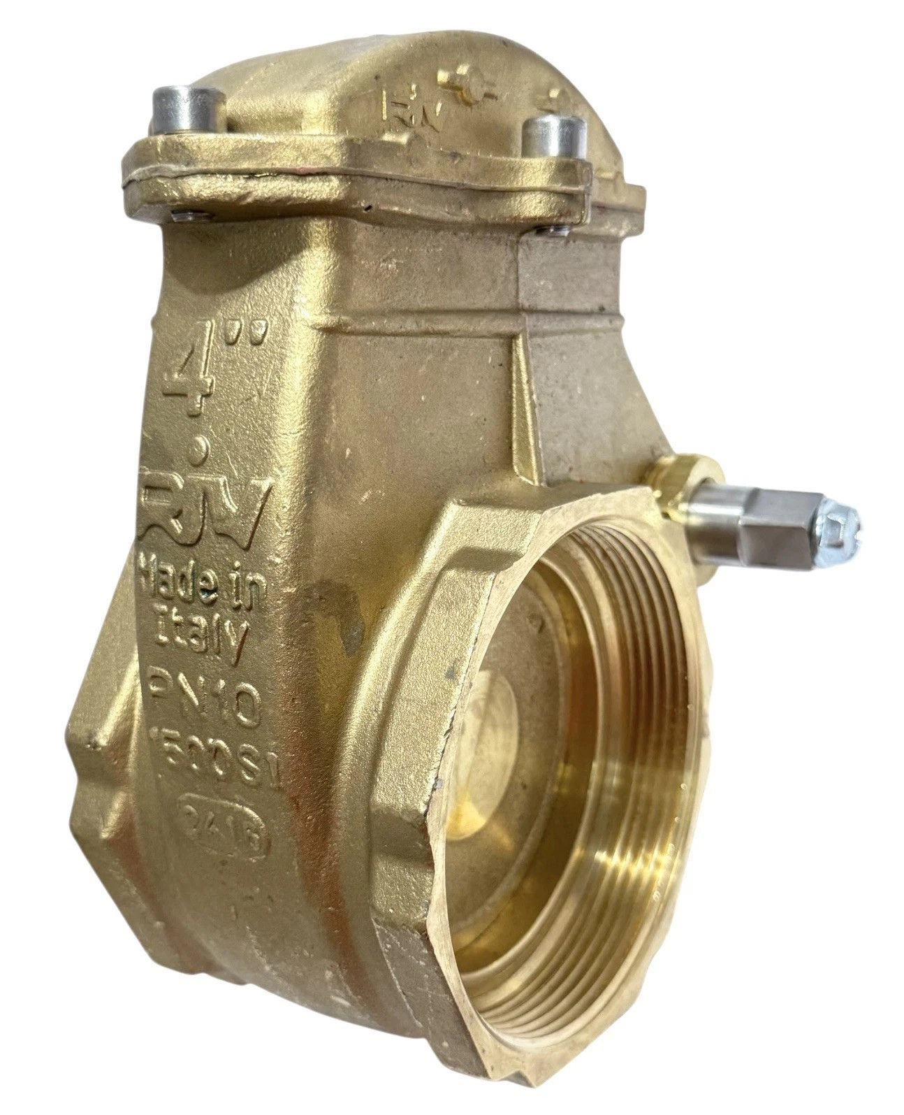 RIV - 4" GATE LEVER VALVE FPT X FPT PN10 150 PSI (NO HANDLE) | eBay