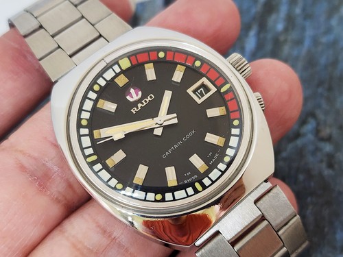 Vintage Rado CAPTAIN COOK Mark 2 automatic wristwatch case Ref 11773 2 ...
