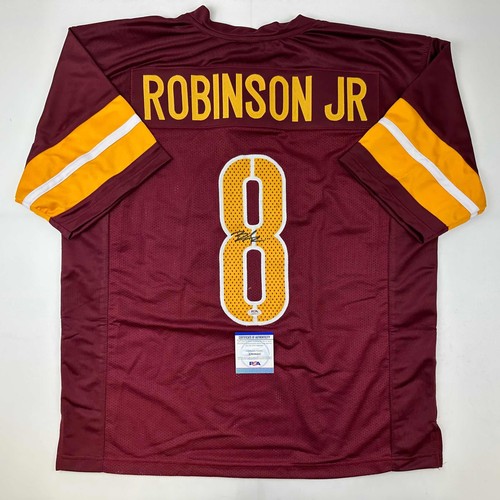 Autographed/Signed Brian Robinson Jr. Washington Burgundy Jersey PSA ...