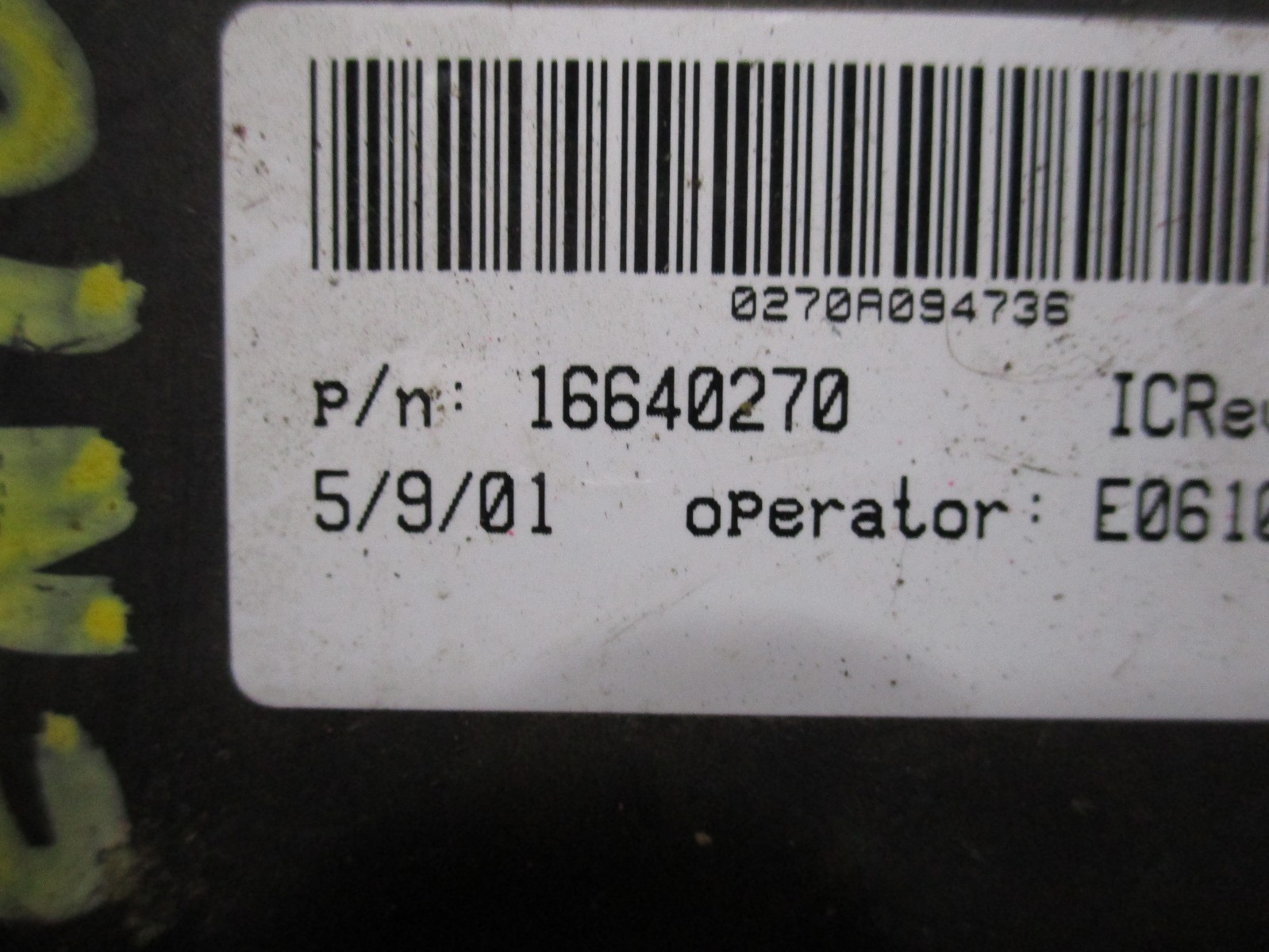 2001 Venture Right Rear Side Sliding Door Control Module Computer #868 ...