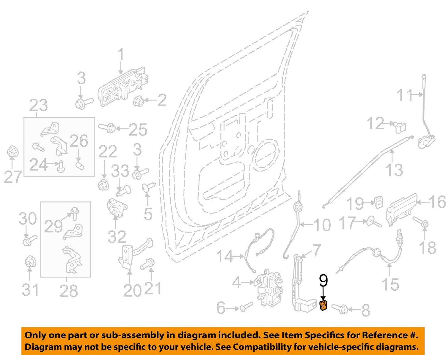 Ford OEM Front Door-shield Nut W705545S439 for sale online | eBay