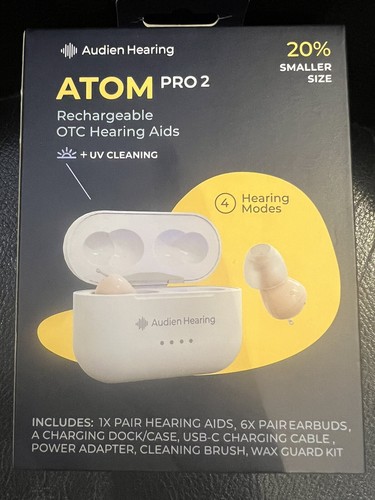 Audien ATOM PRO 2 Wireless Rechargeable OTC Hearing Aid | eBay