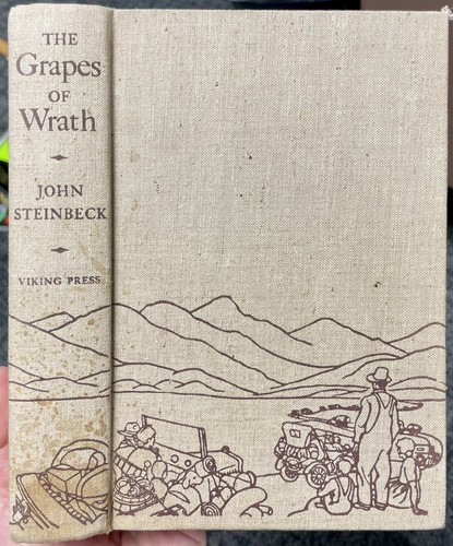 The Grapes of Wrath by John Steinbeck, 11th print original edition 1940 ...