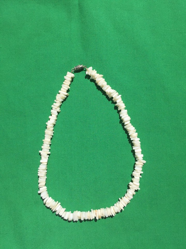 15" Hawaiian White Sea Shell Necklace | eBay
