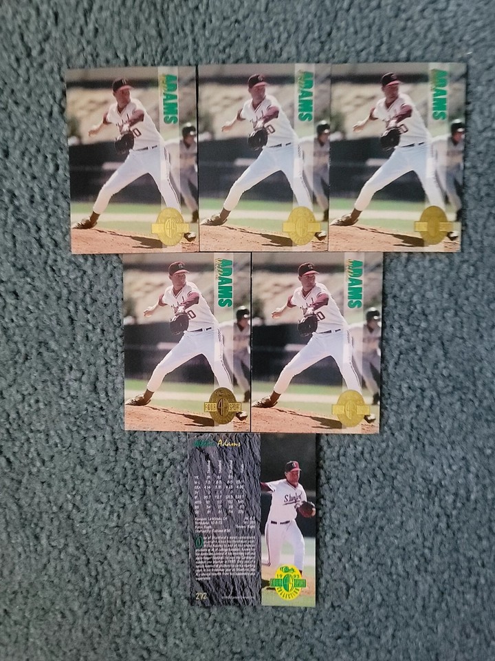 Willie Adams (1993) Classic Four Sport Baseball Card Lot of approx 6 ...