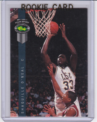 SHAQUILLE O'NEAL Magic LSU TIGERS ROOKIE CARD Shaq #1 RC 1992 ...