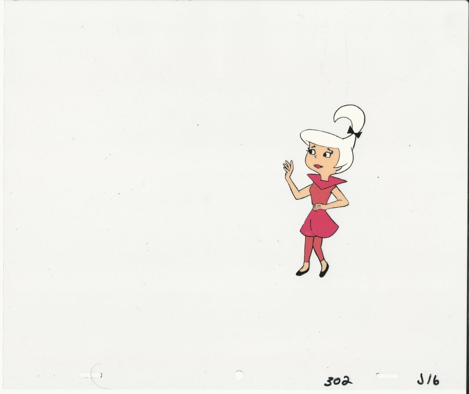 THE JETSONS: 5 Orignal TV Animation Cels on Matching Hand-Painted ...