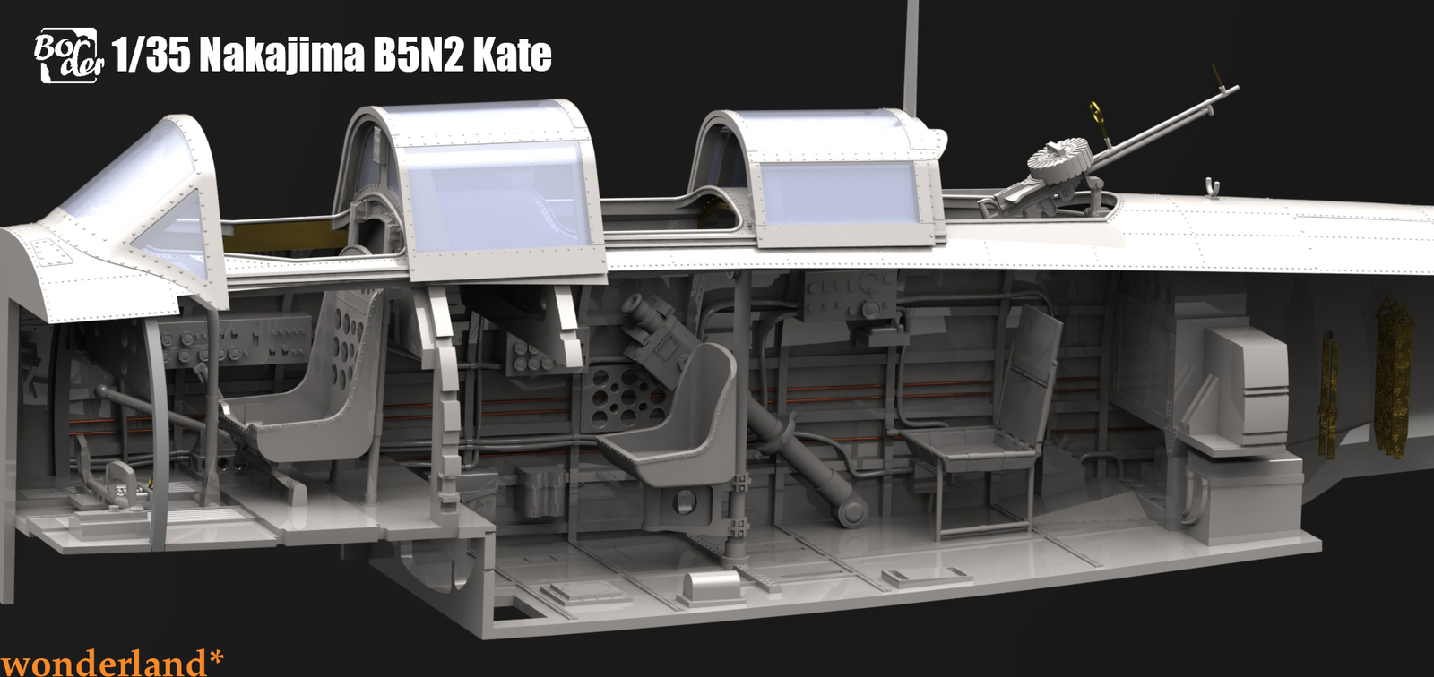 Border BSF-001 IJN Akagi Bridge w/Flight Deck & Nakajima B5N2 Kate ...