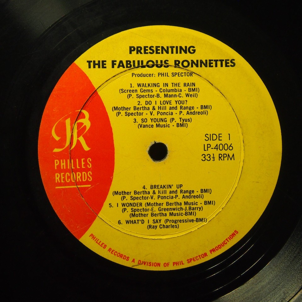 Ronettes - Presenting The Fabulous Ronettes RARE MISPRINT LABEL LP ...