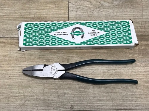 Vintage Diamond Tool & Horseshoe Co. SL58-1P 8" Lineman Pliers - NOS | eBay