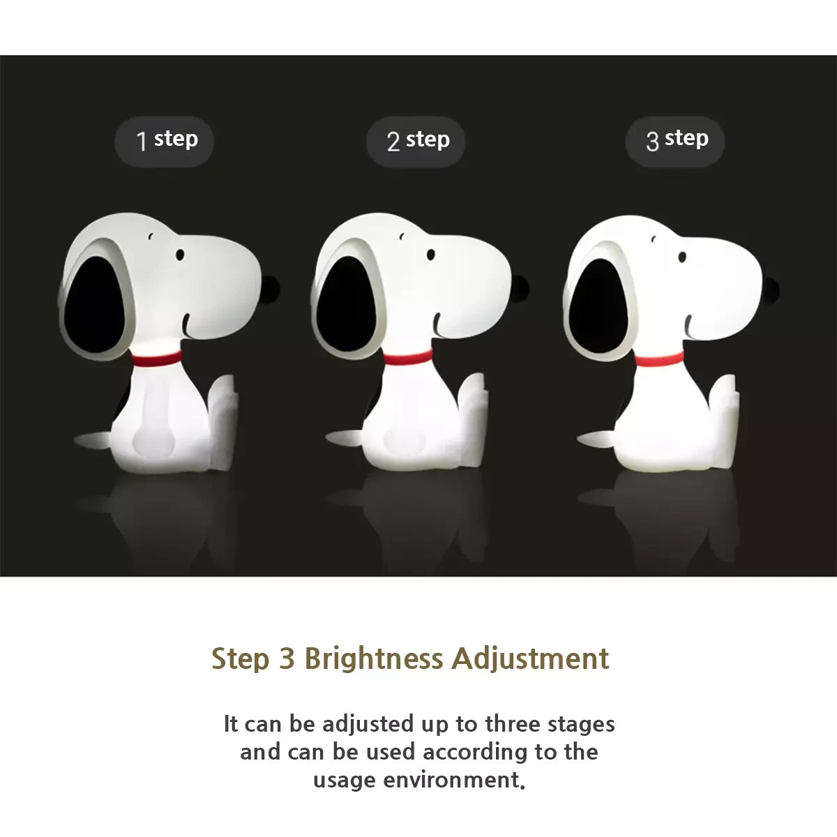 [ SNOOPY PEANUTS ] TOUCH MOOD LAMP Night Light Lamp Limited Edition | eBay