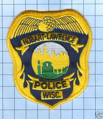 Police Patch - Wisconsin -Hobart-Lawrence | eBay