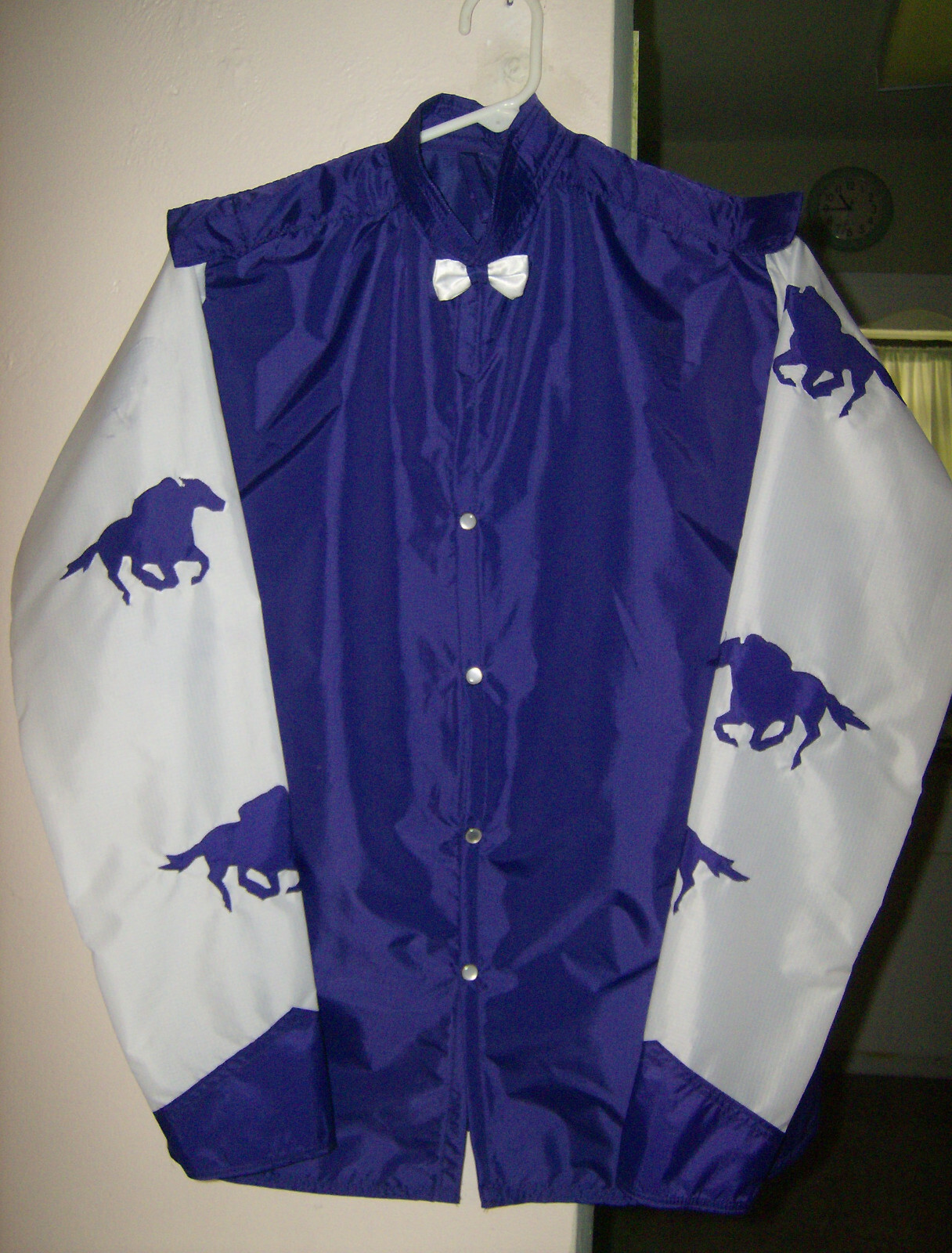 HORSE RACING JOCKEY SILKS THIS DESIGN YOUR COLORS SURGED SEAMS NYLON or ...