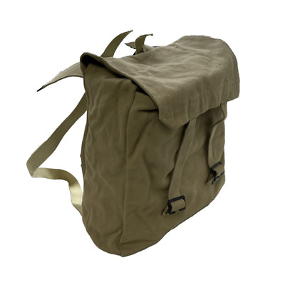 Genuine Military Surplus Israeli Khaki Canvas Backpack / Shoulder Bag ...