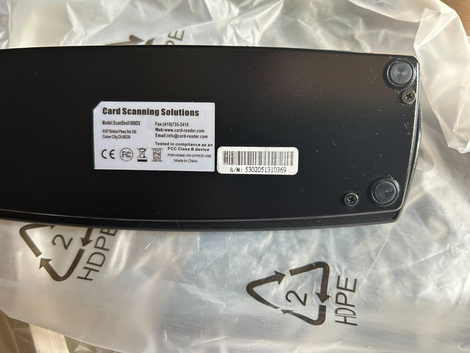 Acuant ScanShell 800DX Duplex Card Scanner lightly used to test ...