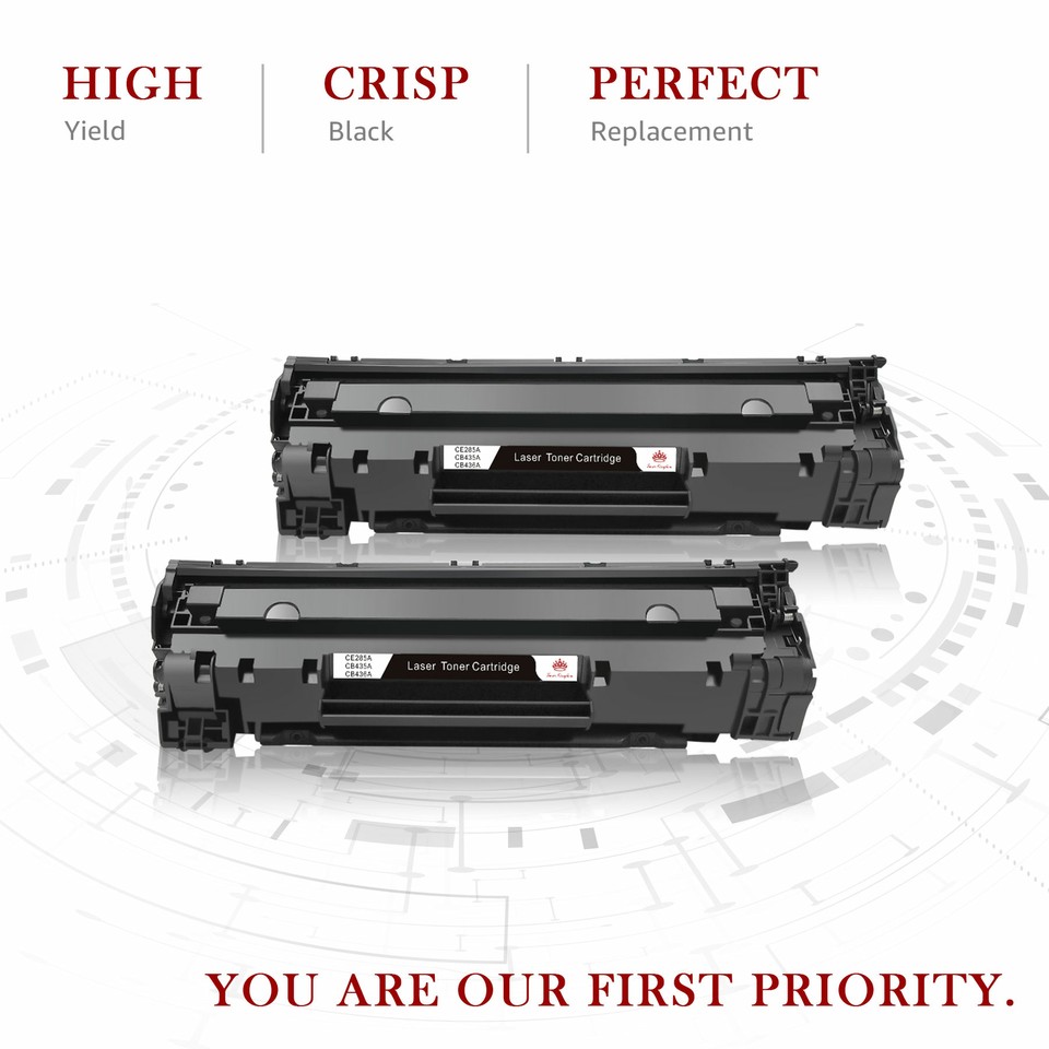 2 PK High Yield 125 Toner Cartridge for Canon ImageClass LBP6000 ...